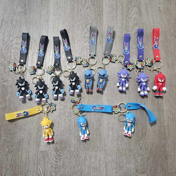 Sonic | Other | Sonic The Hedgehog Keychains 7 Each | Poshmark